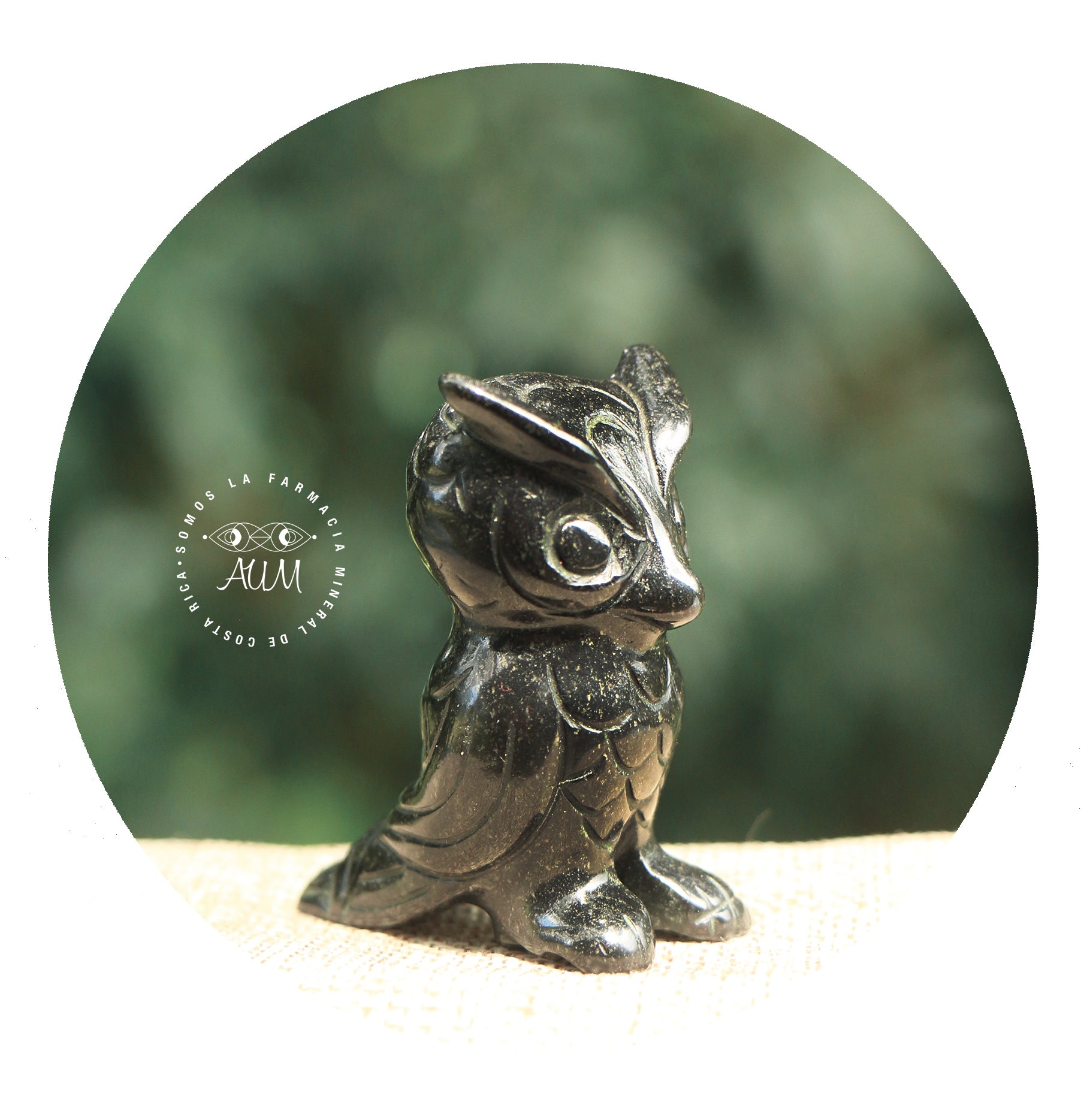 TOTEM BUHO JADE NEGRO – Aum Crystals